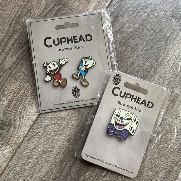 Studio MDHR | Other | Cuphead Enamel Pin Cuphead Mugman King Dice Pin ...